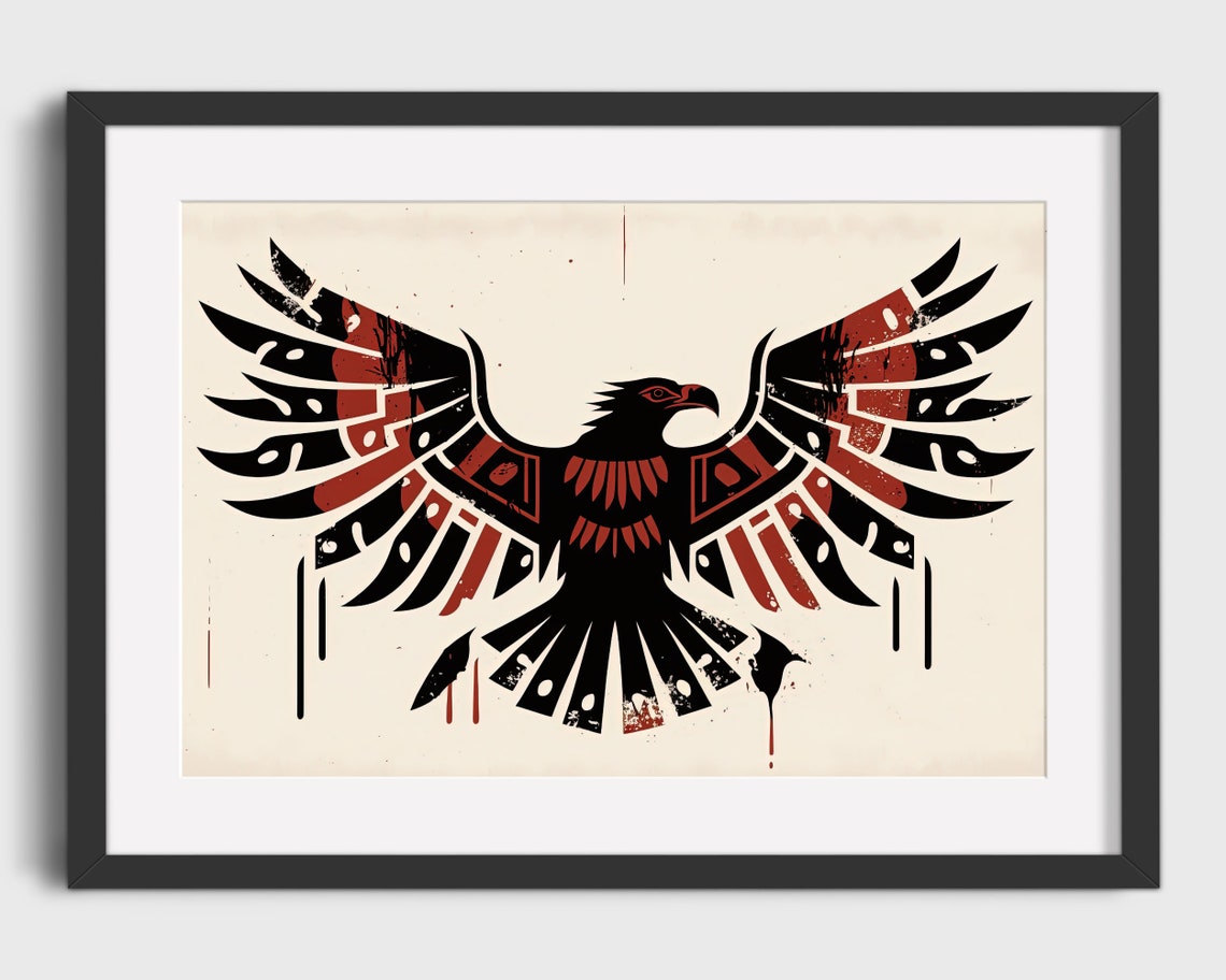 Pacific Northwest Native American Haida Tribal Art Print - Etsy