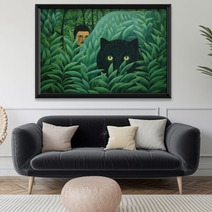 Henri Rousseau Exotic Art Print, Rousseau Inspired Printable Wall Art ...