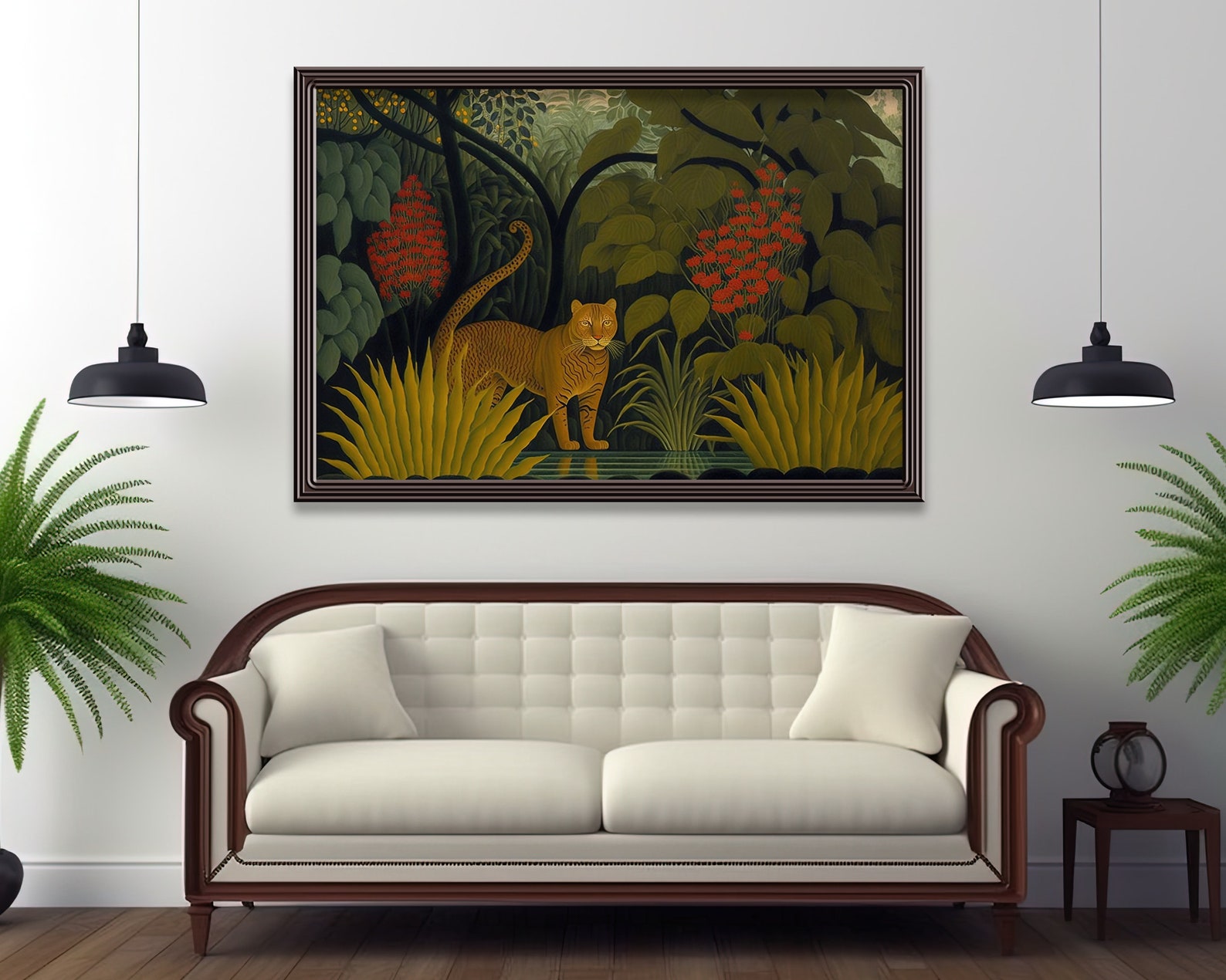 Henri Rousseau Art Print, Rousseau Inspired Printable Wall Art, Exotic ...