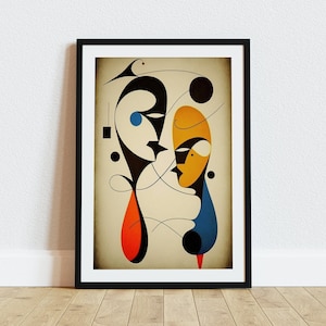 Miró Meets Picasso Printable Wall Art, Joan Miro Art Poster, Instant ...