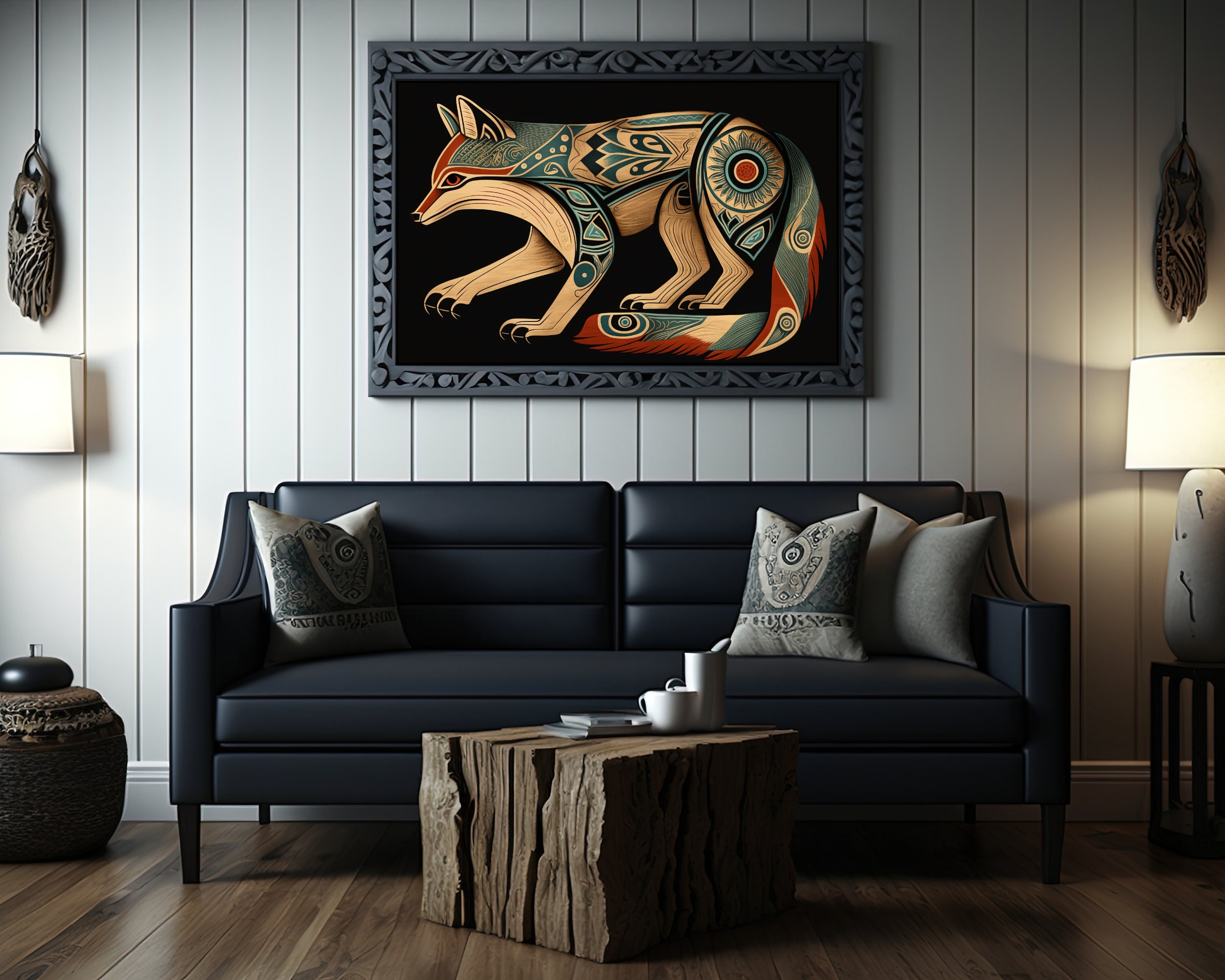 Haida Tribal Art Print, Pacific Northwest Coast Native American ...