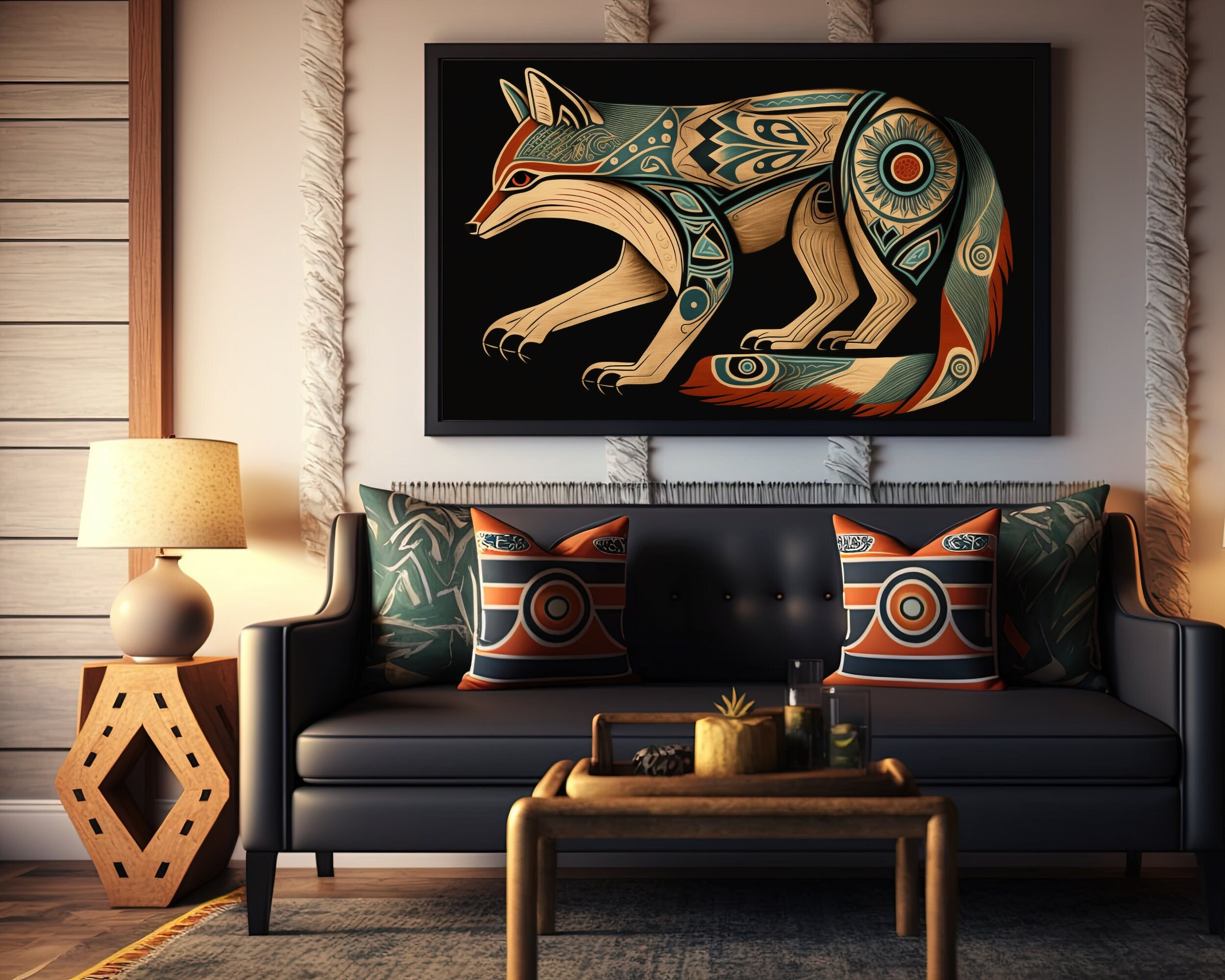 Haida Tribal Art Print, Pacific Northwest Coast Native American ...