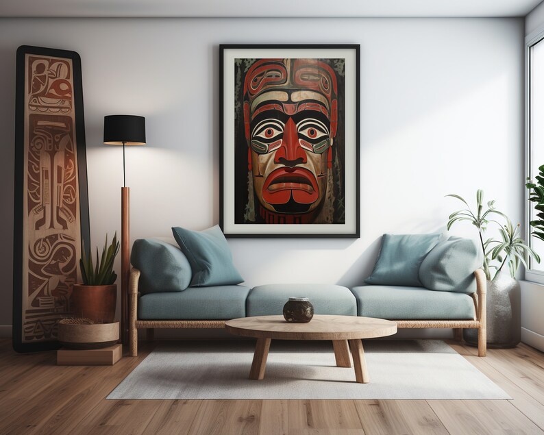 Haida Tribal Art Print, Pacific Northwest Coast Native American ...