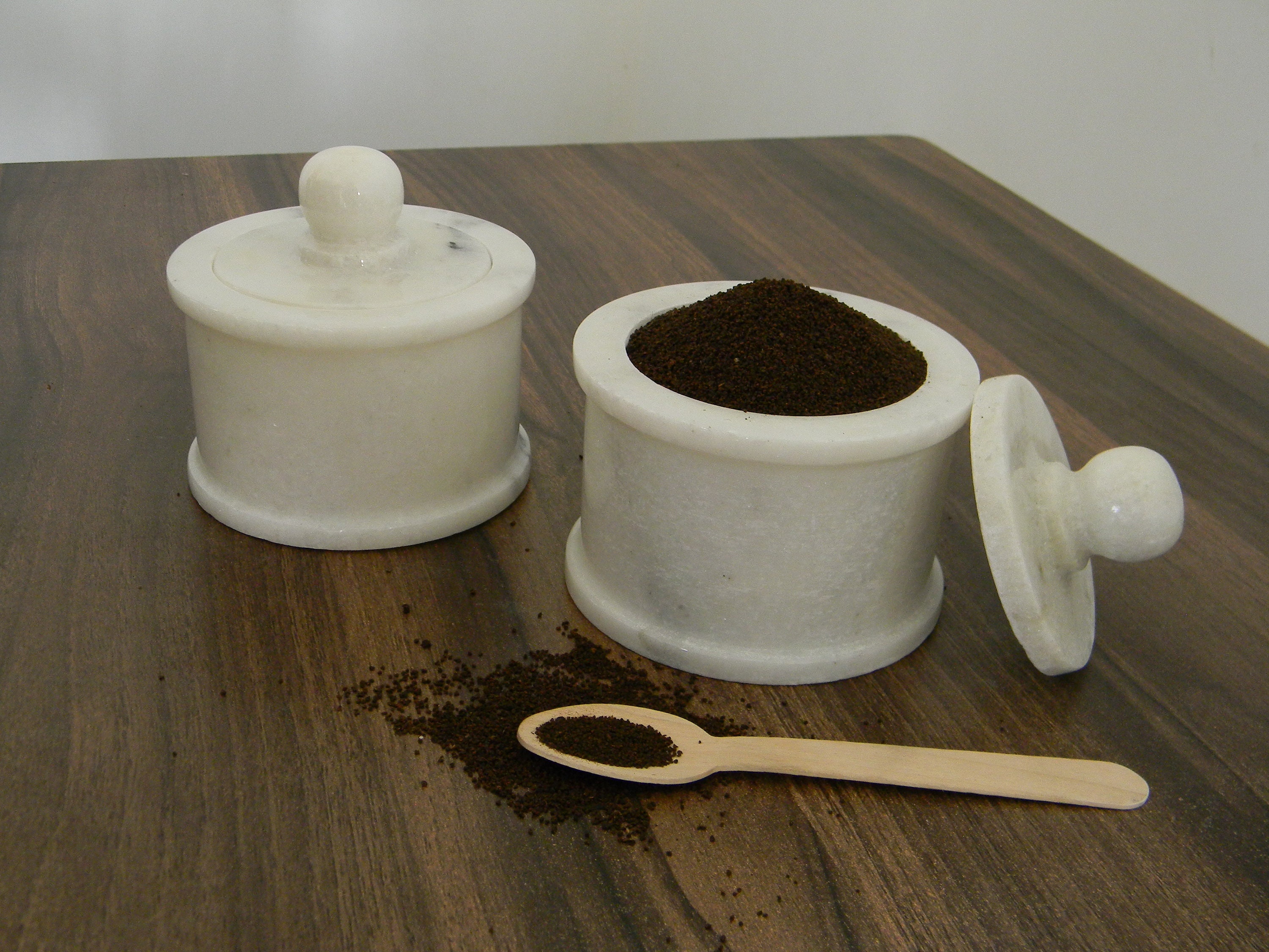 Marble Salt Cellar, Stone Salt and Pepper Bowls, Trinket Box and ...