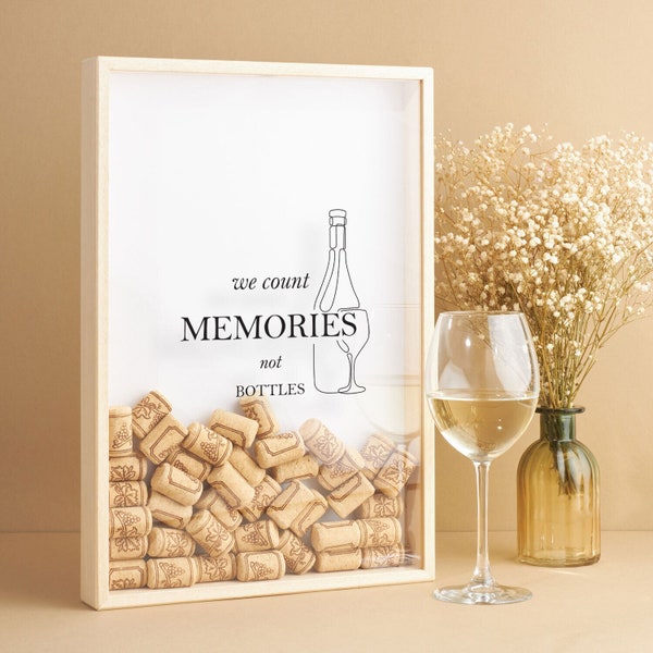 Wine Cork Shadow Box - Etsy