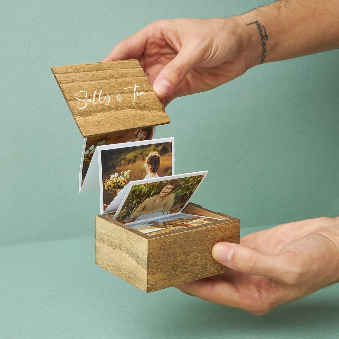 Custom Pull Out Photo Memory Box Trinket Wooden Box Memory - Etsy Australia