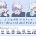 Discord, Twitch Emotes Pack, Digital Stickers, Emoji, Stickers for ...