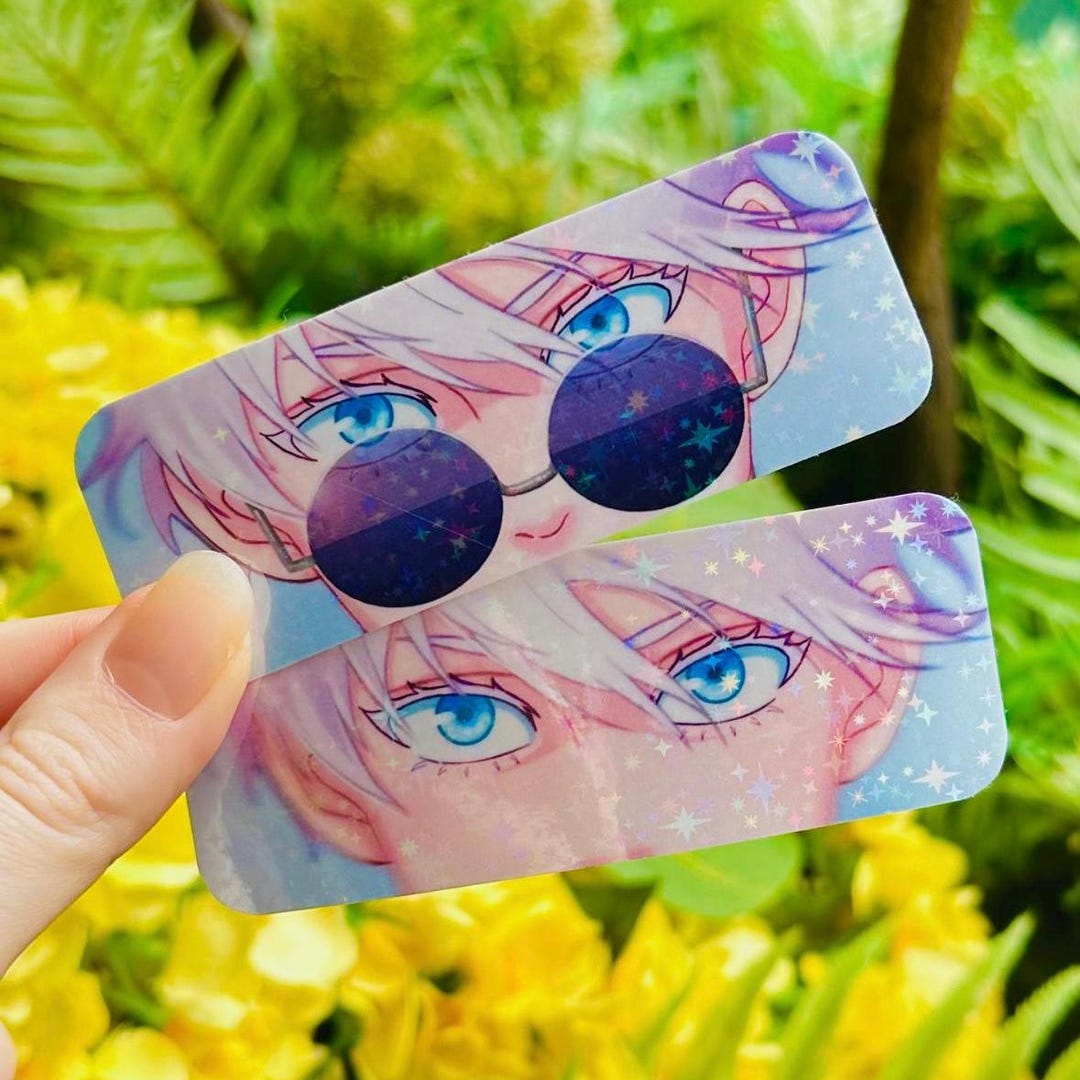 Anime Eyes Sticker: Iconic Character, Transparent or Holo, Waterproof ...