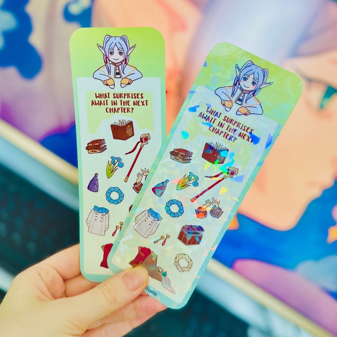 Anime Artprint, Anime Bookmarks, Holographic Bookmarks, Anime ...