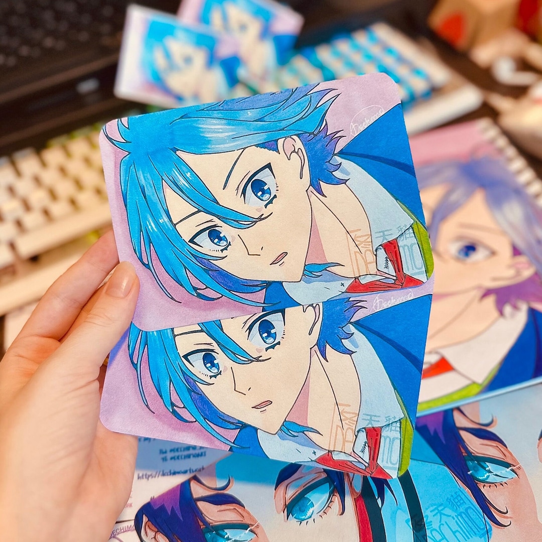 Cute Anime Artprints, Holographic or Glossy/matte Pastel Artprints - Etsy
