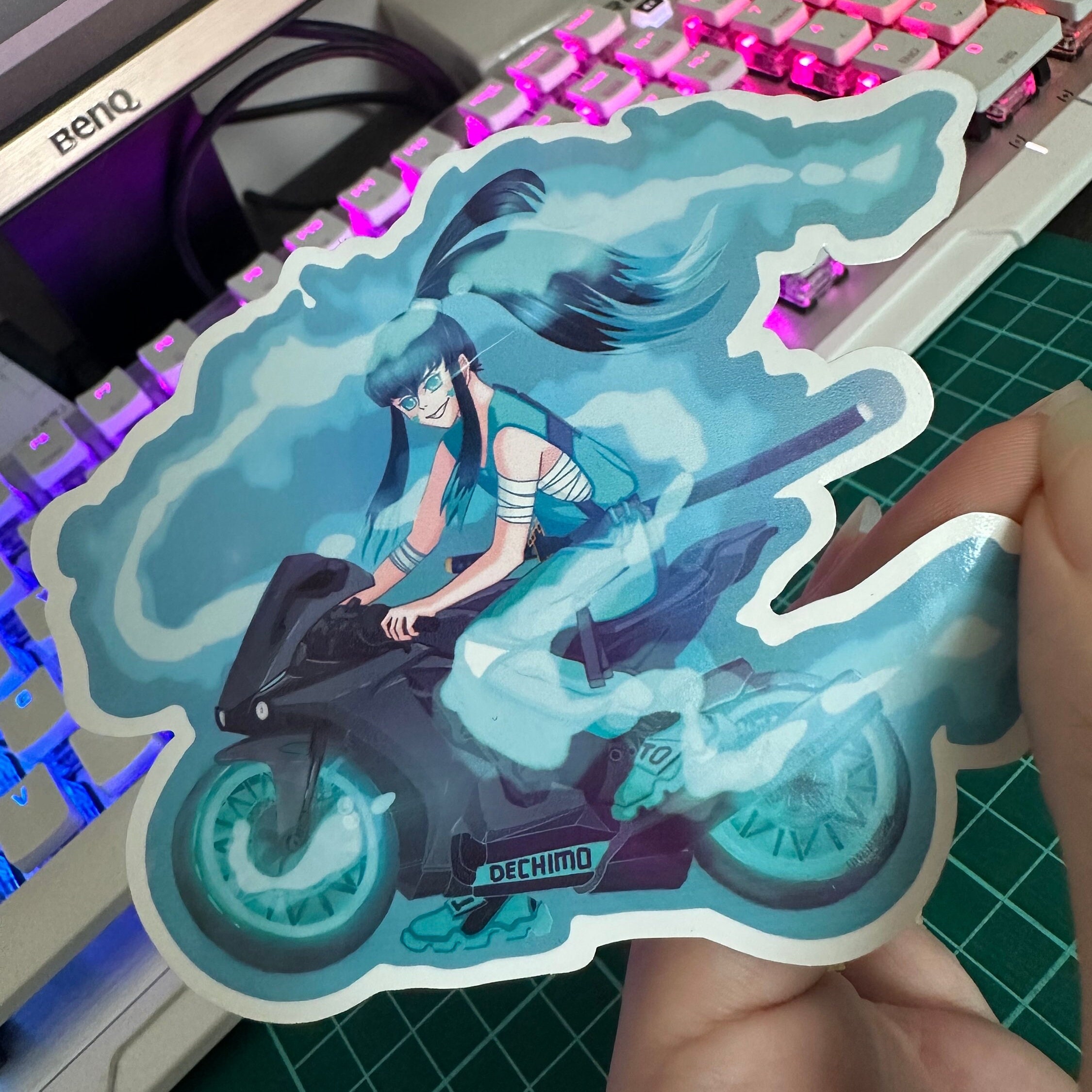 Full Gloss Transparent or Opaque Sticker Cool Anime Sticker - Etsy