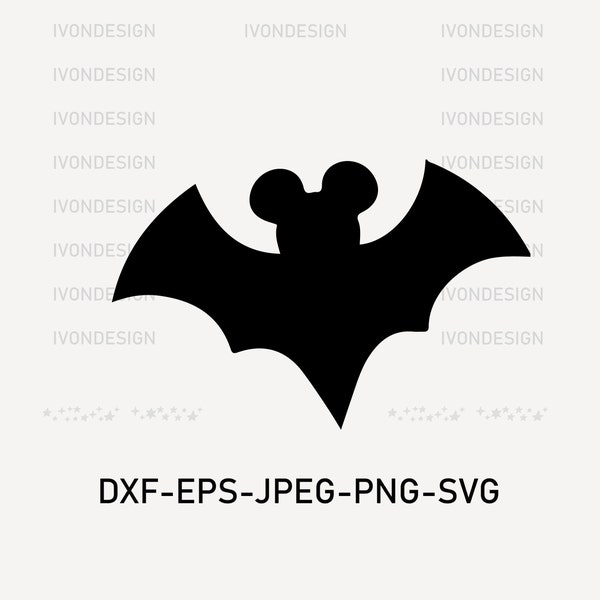 Mickey Mouse Bat Svg - Etsy