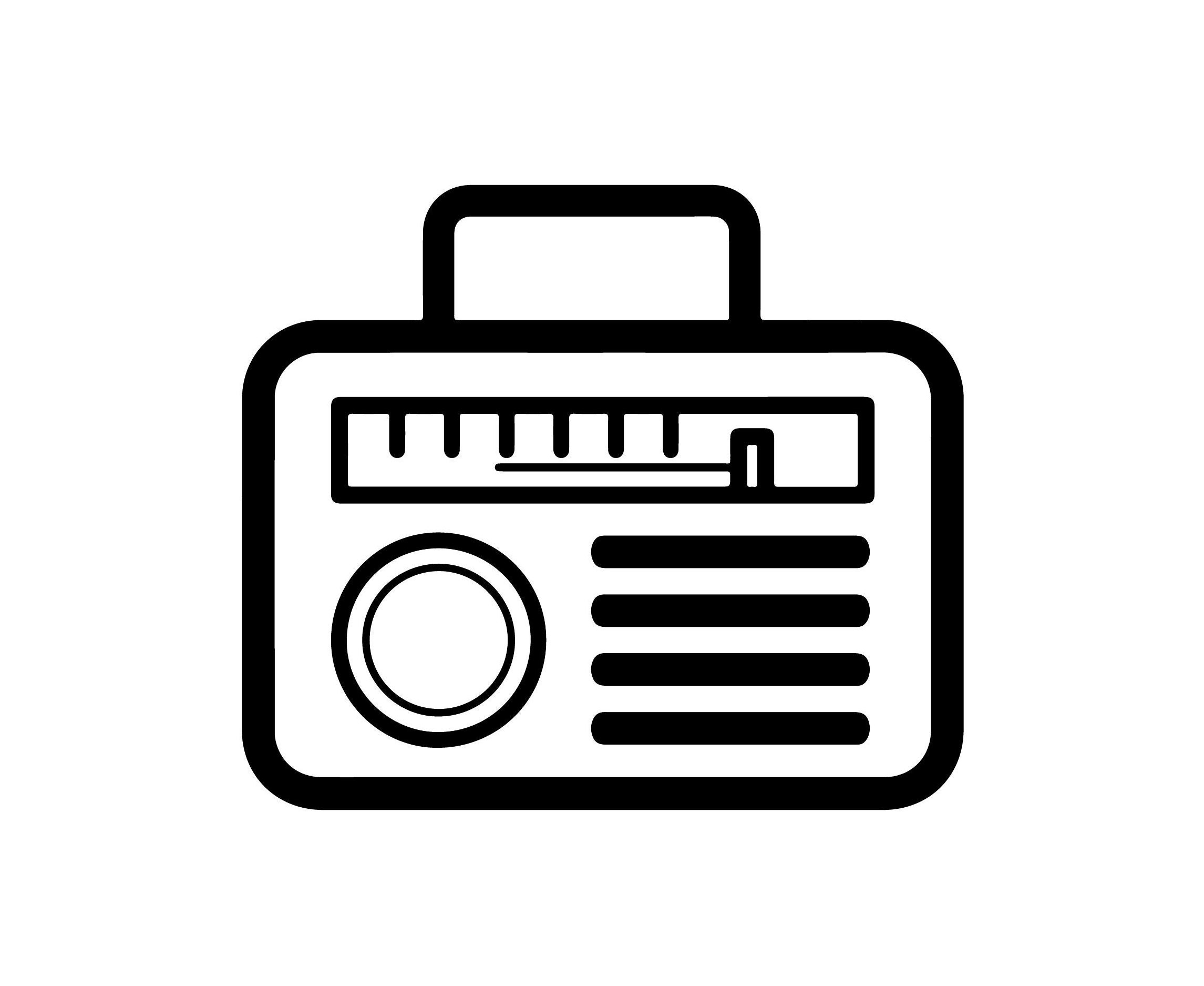 Radio Svg Radio Svg Radio Shirt Svg Boombox Eps Boombox - Etsy