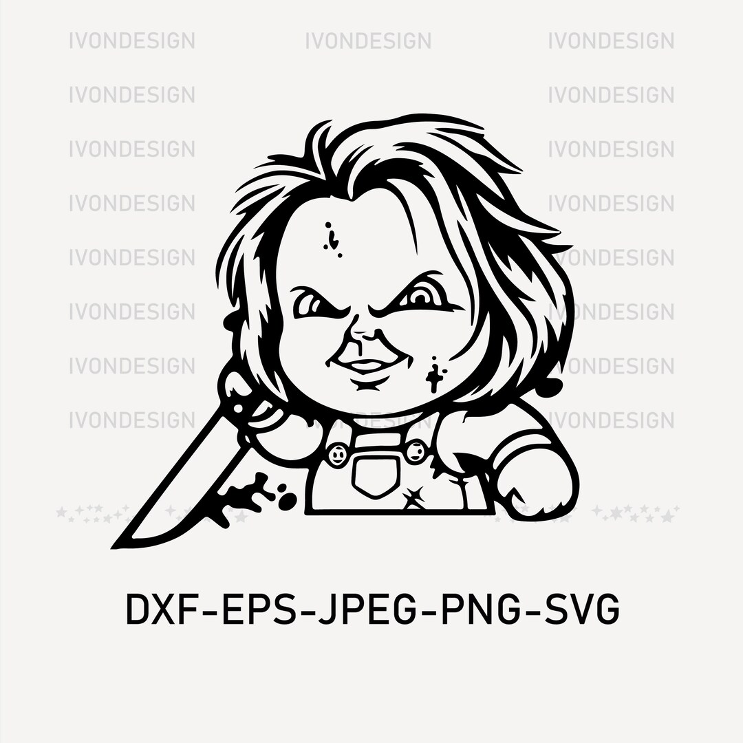 Chucky Svg, Png, Dxf Chucky Horror Movie Killer Svg Horror Svg High ...