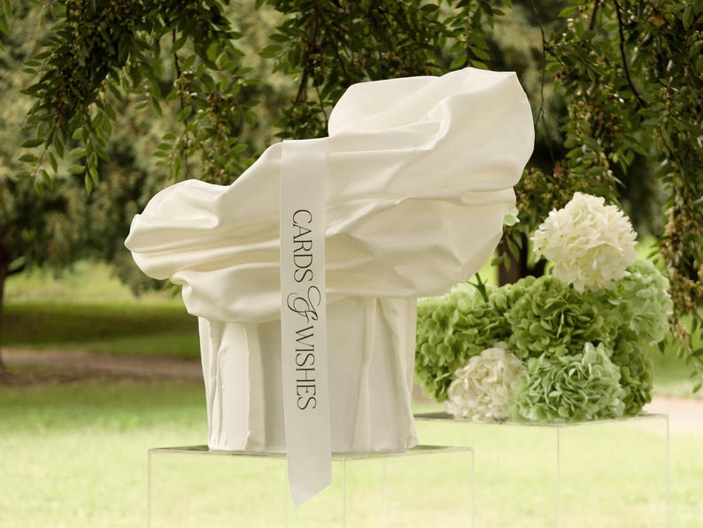 Wedding Wishing Well Ribbon Gift Table Decoration Wedding Ribbons for ...