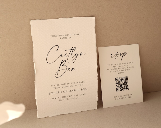 Wedding Menu Cards Place Settings Bundle Digital Template Minimalist ...