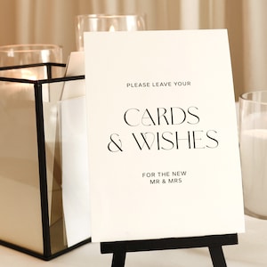 Wishing Well Editable Template Minimal Simple and Minimal Wedding ...
