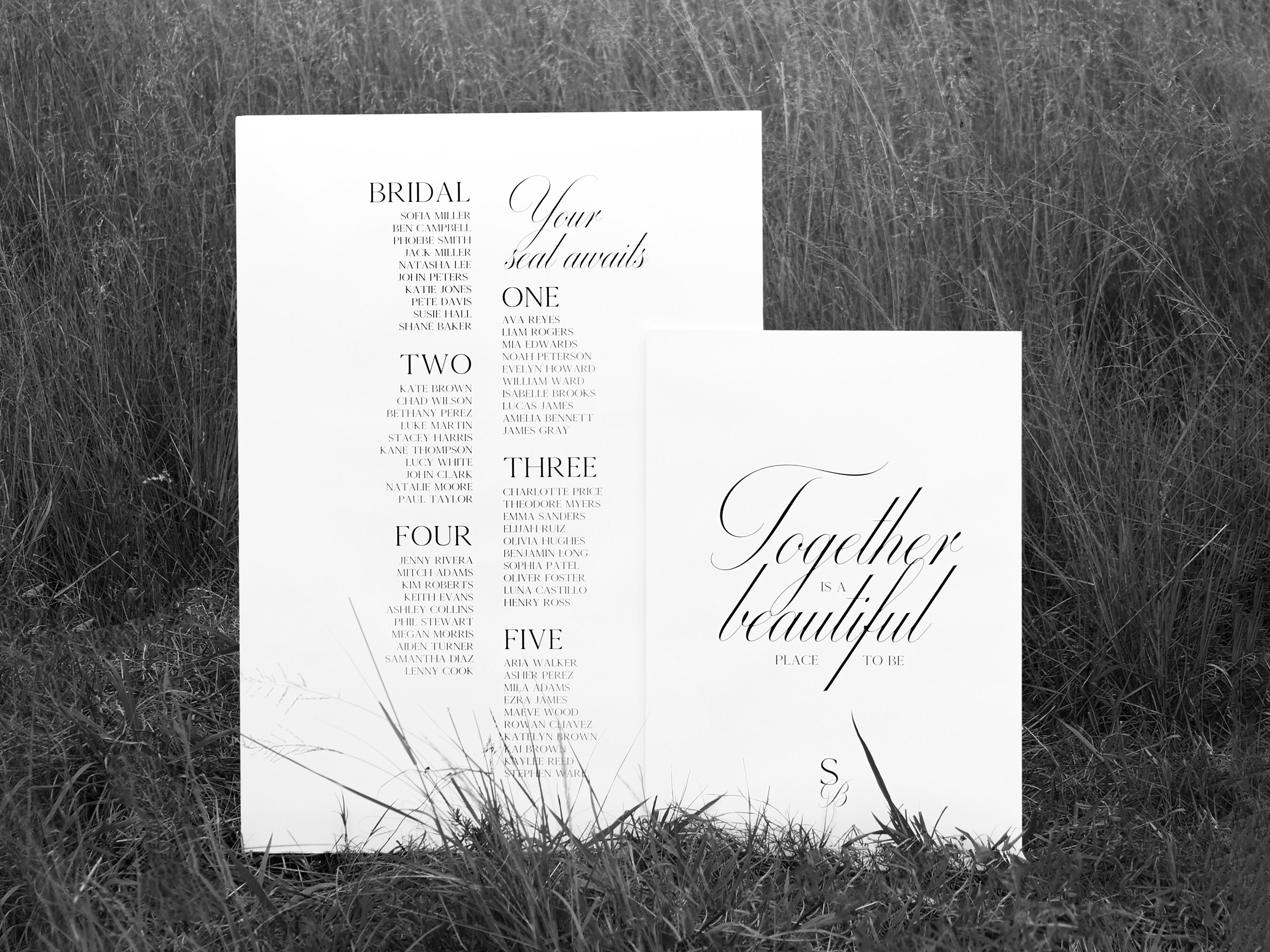 Seating Chart Set Welcome Sign for Reception Editable Sign Digital ...