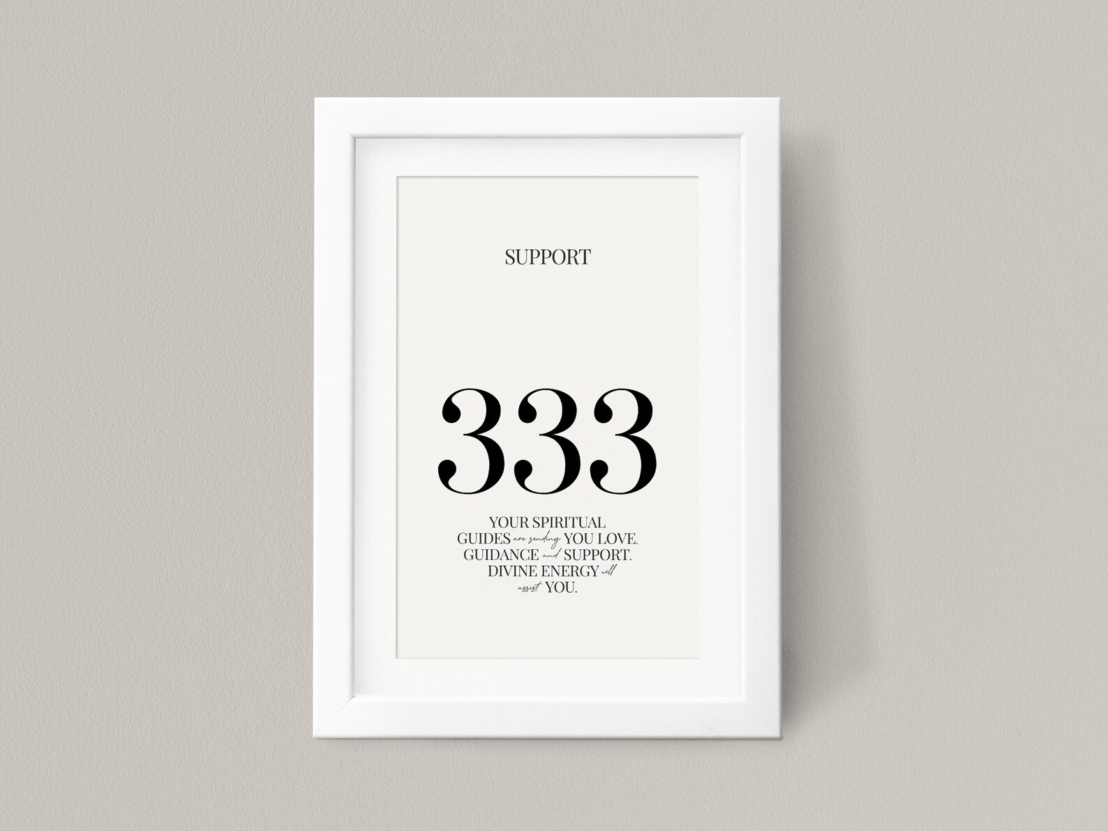 333 Angel Number -support, Digital Download, Angel Number Poster ...