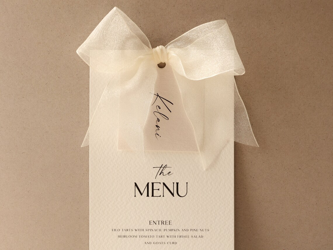 Wedding Menu Cards Place Settings Bundle Digital Template - Etsy Canada