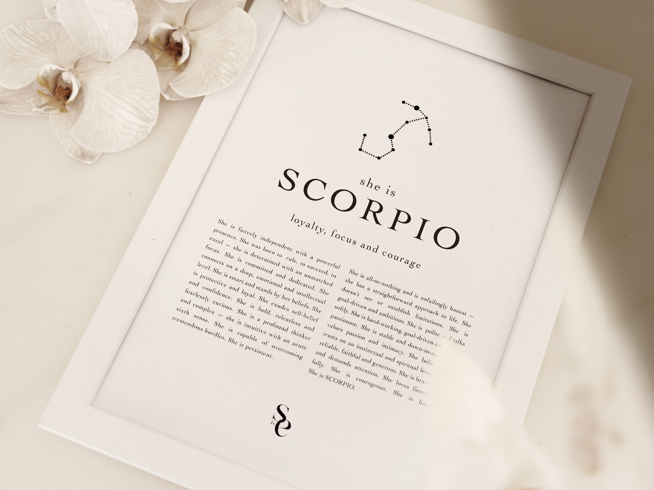Scorpio Star Sign Instant Download Print Wall Art Zodiac Printable ...