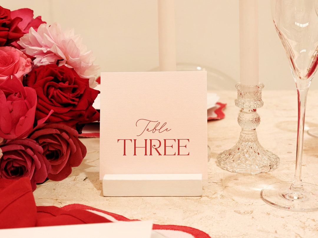 Reception Table Numbers Bridal Shower Table Decor Engagement Table ...
