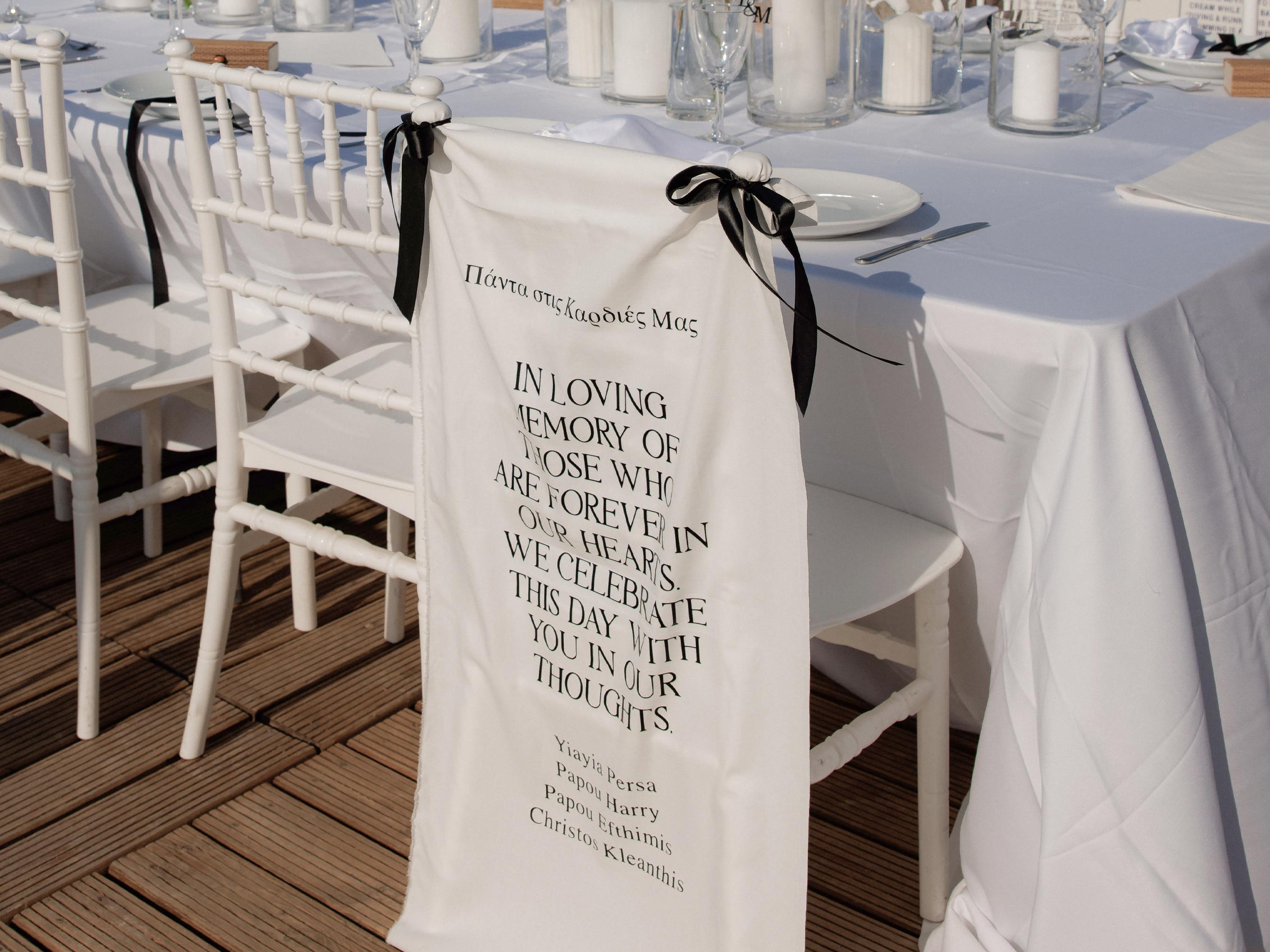 In Loving Memory Cotton Fabric Sign Personalized Tribute With Names ...