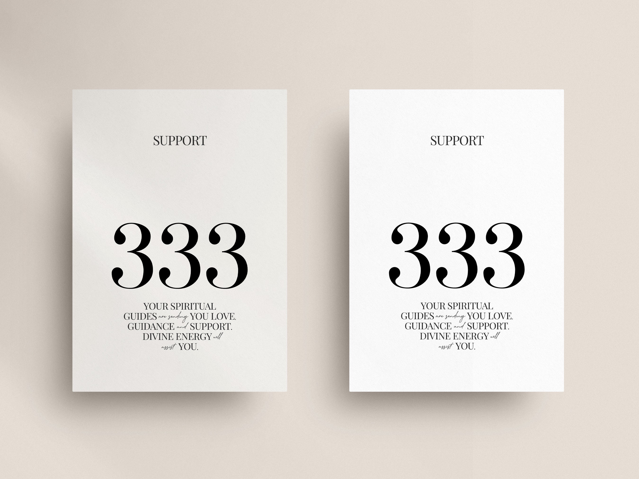 333 Angel Number -support, Digital Download, Angel Number Poster ...