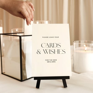 Wishing Well Editable Template Minimal Simple and Minimal Wedding ...