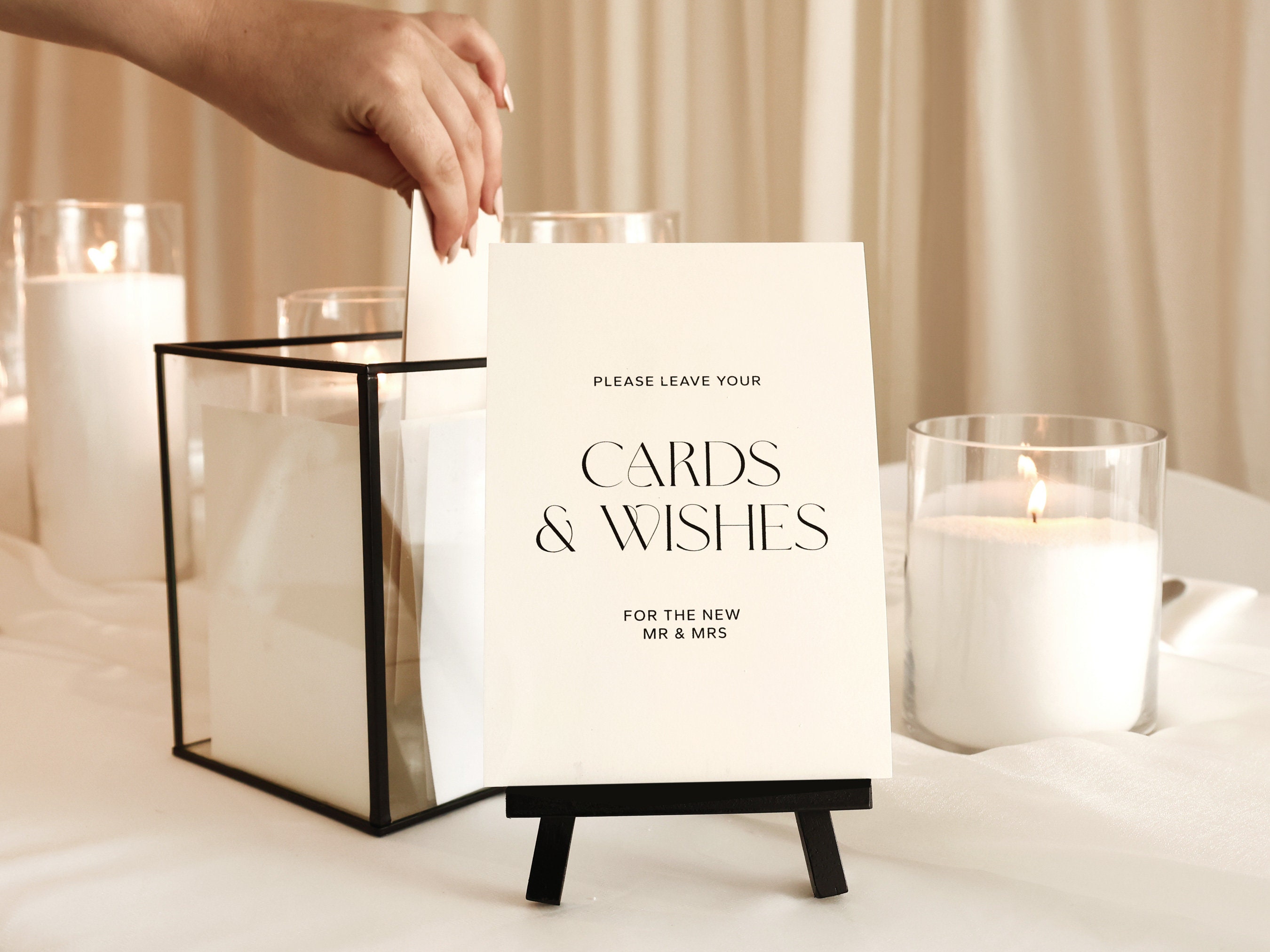 Wishing Well Editable Template Minimal Simple and Minimal Wedding ...