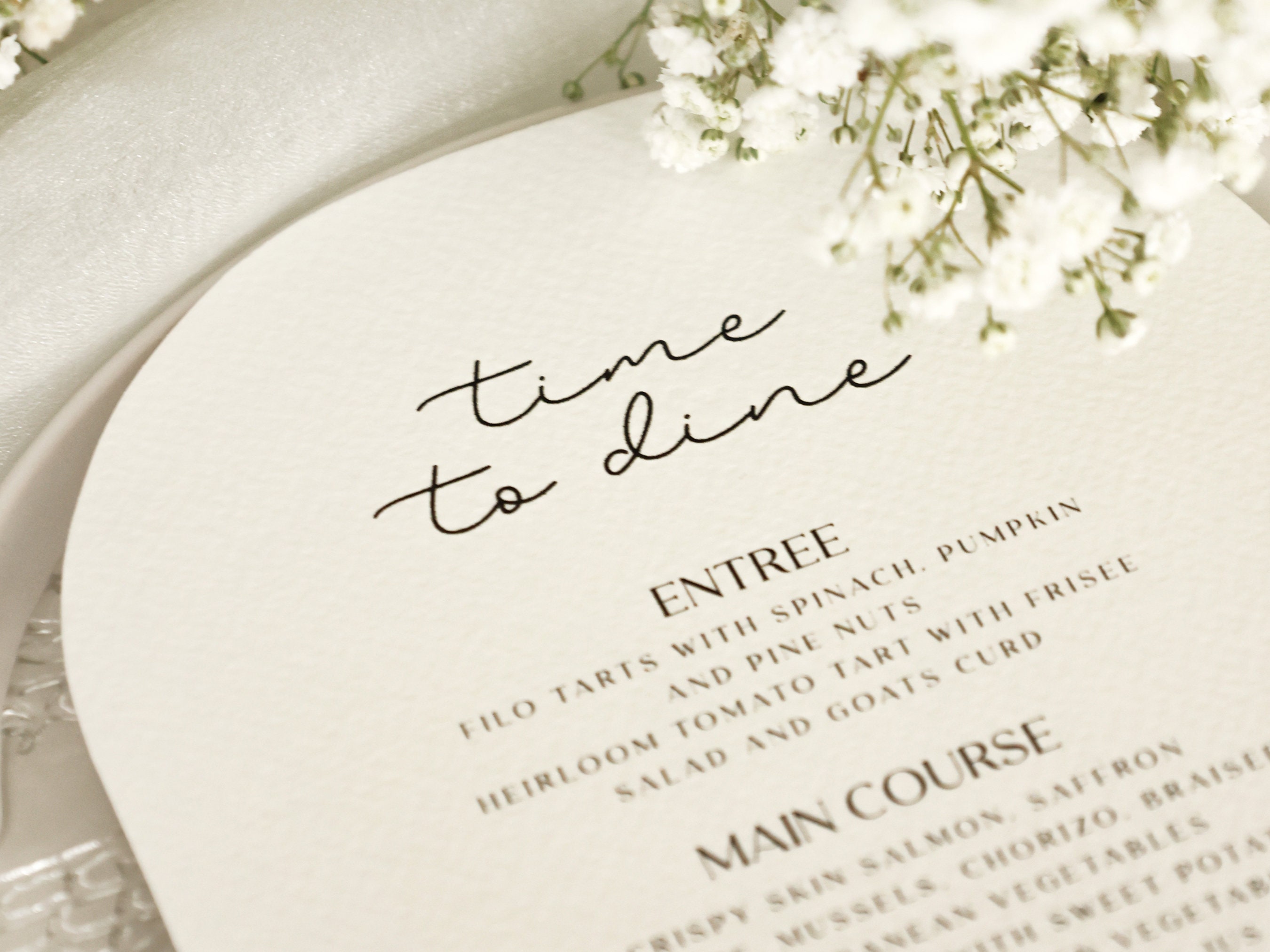 Menu and Name Card Digital Template Minimal and Cursive Menu - Etsy ...