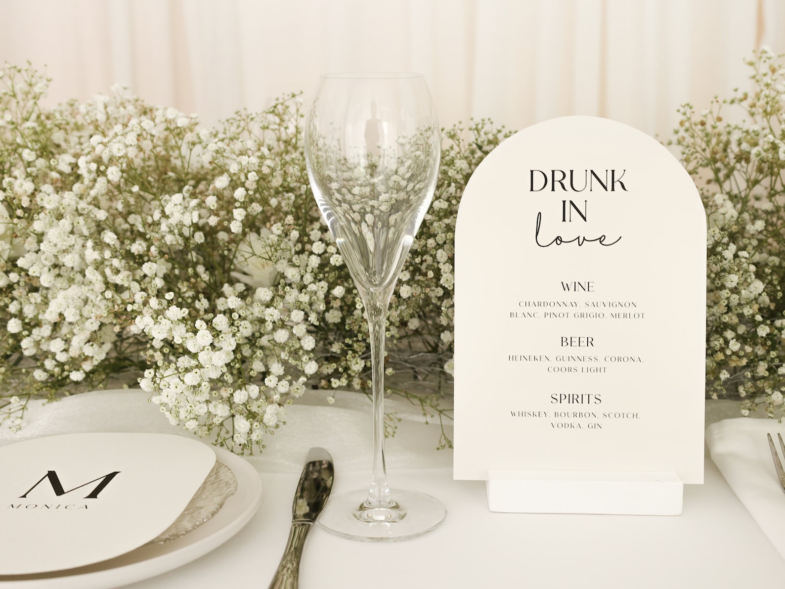 Drinks Menu Template Bridal Shower Minimal Drinks Bundle Menu Modern ...