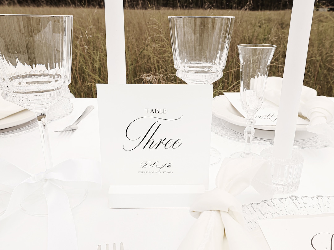 Table Number Digital Download Romantic and Elegant Wedding Decor ...