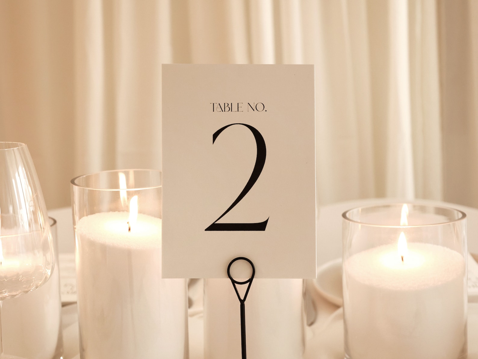 Wedding Table Numbers Template Minimal Number Modern Table - Etsy
