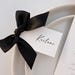 Minimal Name Cards Printed Place Cards With Satin Ribbon Custom Guest ...