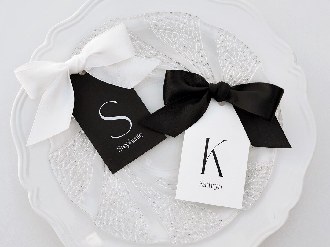 Wedding Name Cards Modern 9x5cm Place Cards Digital Template ...