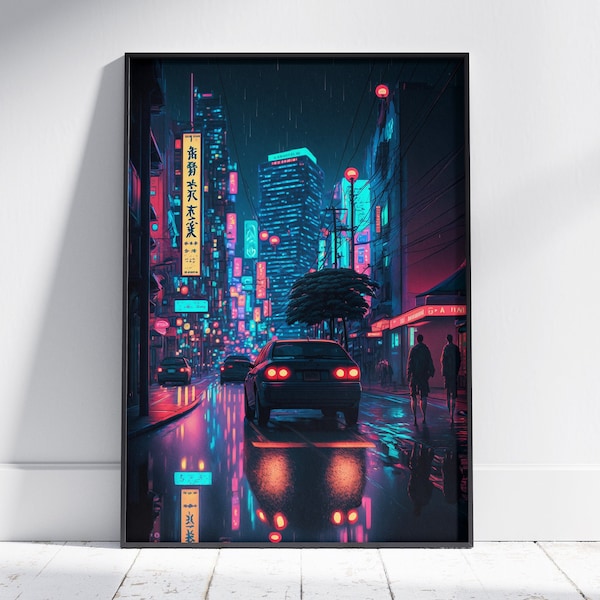 Retro Japanese Car Art - Etsy