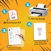 Retro Kooky Comic Kids Cartoon Tracing Activity (digital Download) - Etsy