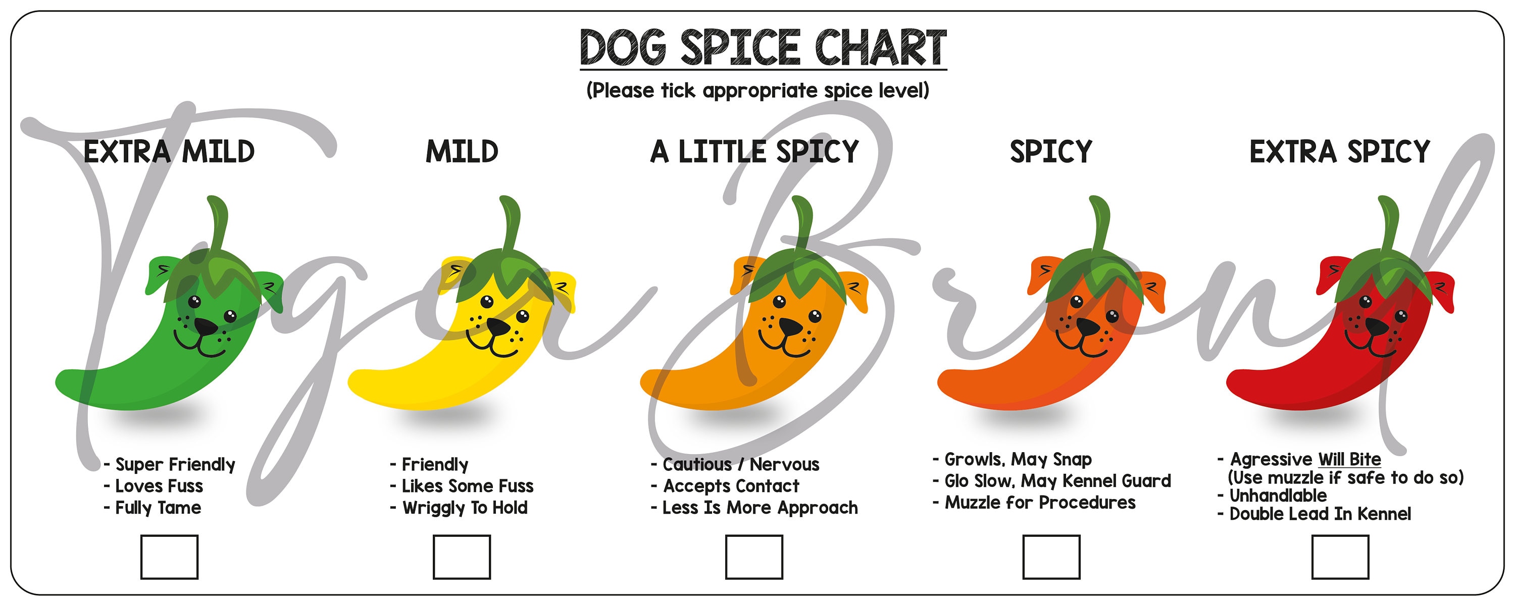 Unique & Creative Vet Cat Dog Spice Chart Digital Download - Etsy UK