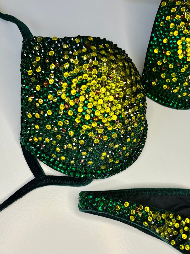 Competition Bikini IFBB DBFV Bodybuilding Wettampf Set Rhinestone ...