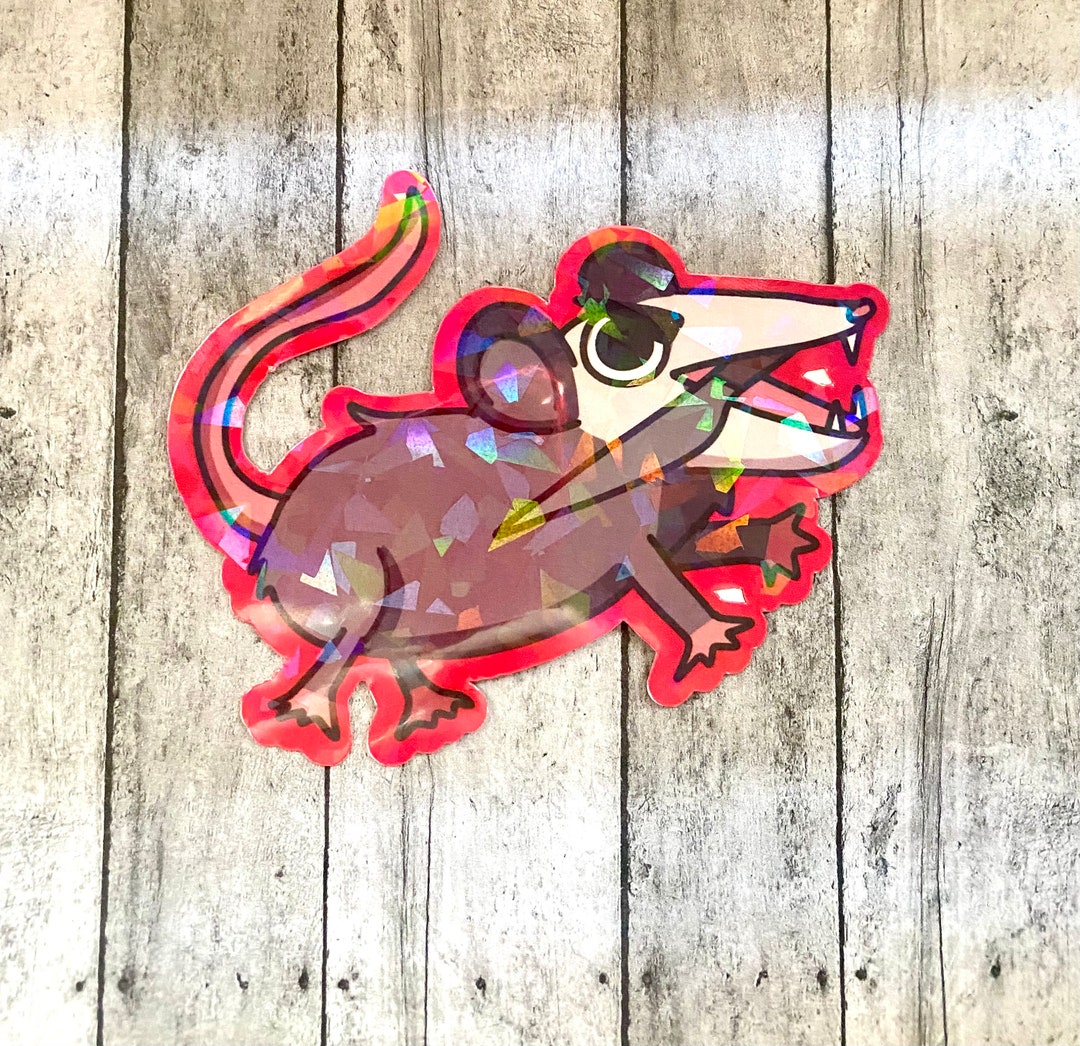 HOLO KNIFE Cute Possum Kawaii Possum Sticker - Etsy
