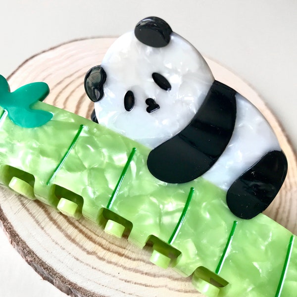 Panda Hair Clip - Etsy