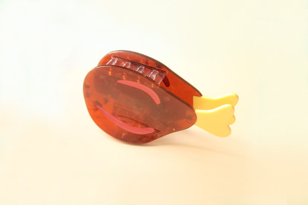Drumstick Chicken Fun Cartoon Hair Claw Clip/ Medium Hair Claw/ Gift ...