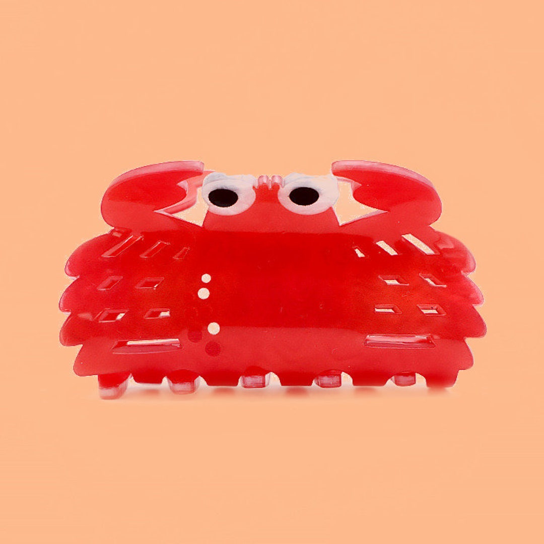 Crab Sea Creature Creative Cute Hair Claw Clip/ Funny Hair Claw/ Gift ...