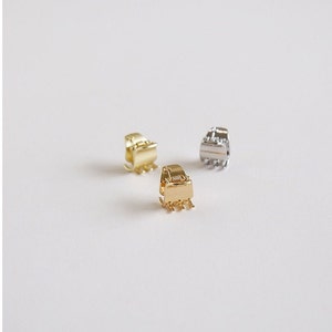 Metallic Mini Hair Clip Gold Silver/ Gift for Her/ Hair Accessories ...