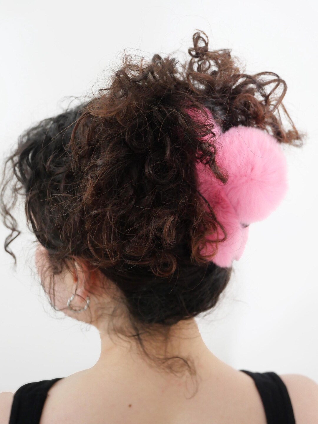 Furry Fluffy Pink Hair Claw/ Cute Funny Gift for Her/ Bridesmaid Bride ...