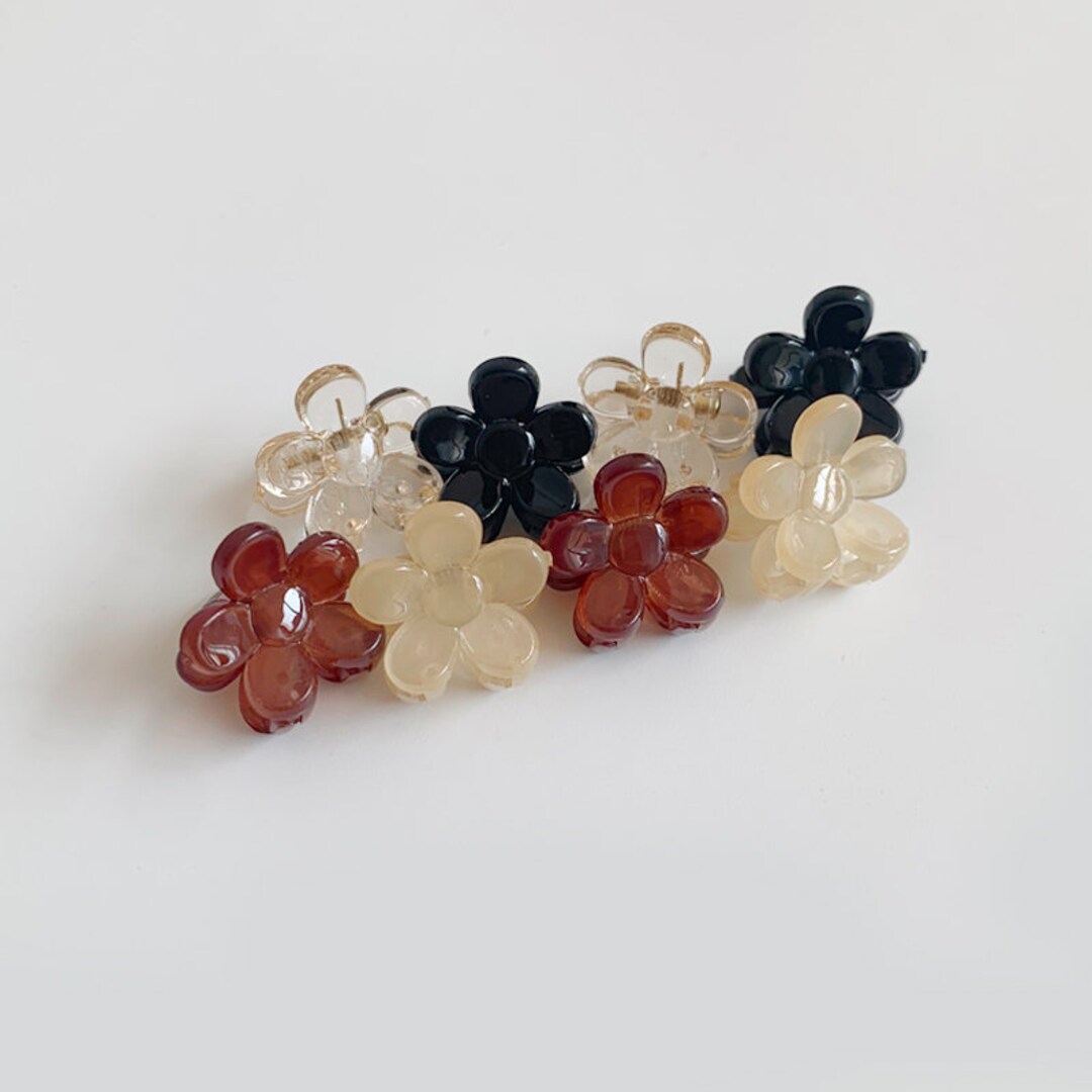 Flower Girl Small Mini Hair Clip/ Gift for Her/ Hair Accessories/ Set ...