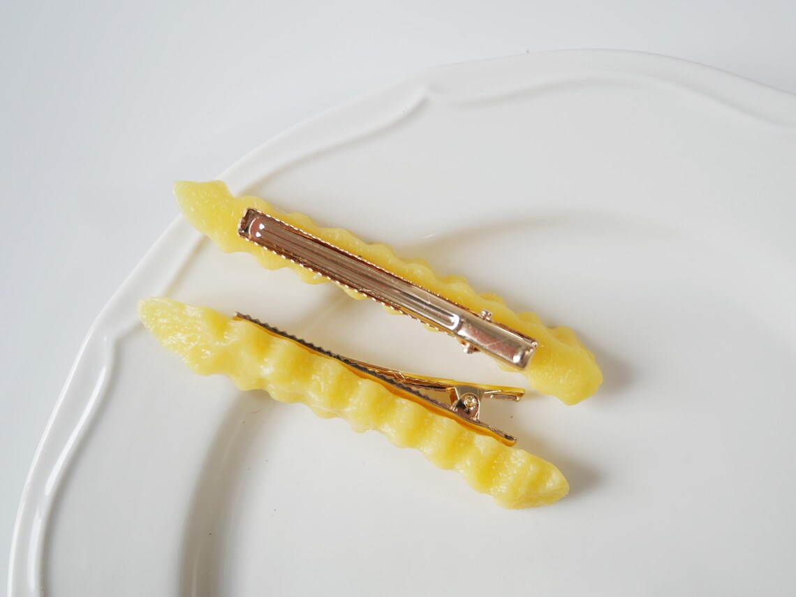 Fired Chicken Wing French Fries Fun Hair Barrettes Clip/ Weird Gift for ...