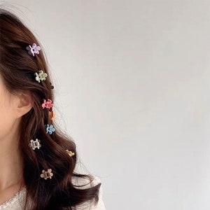 Flower Girl Small Mini Hair Clip Claw Color/ Gift for Her/ Hair ...