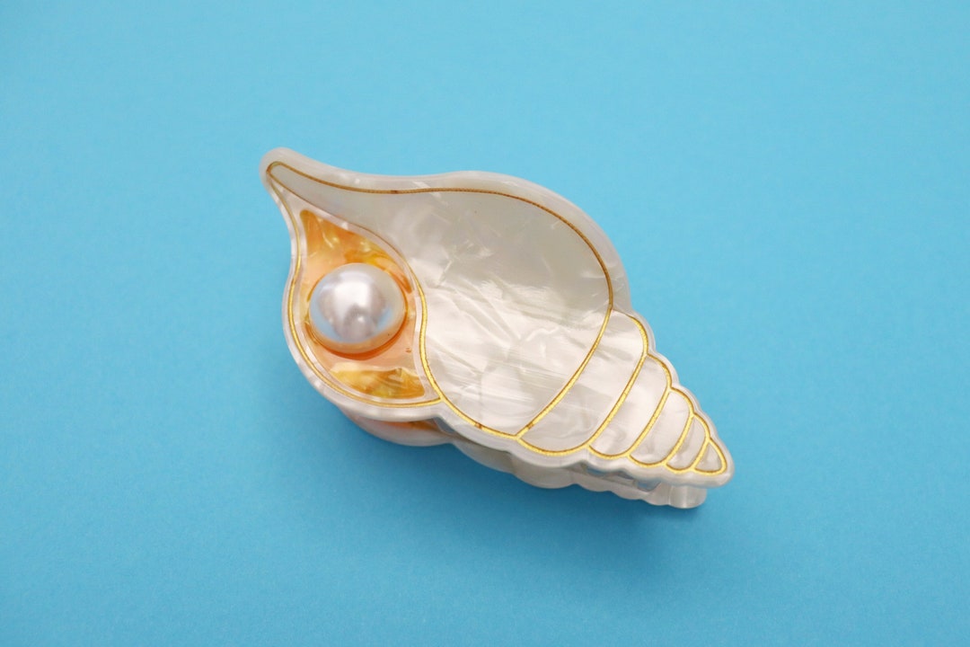 Shell Mermaid Seashell Cute Hair Claw Clip/ Funny Hair Claw/ Gift for ...